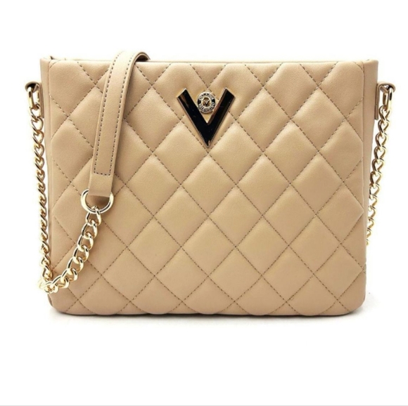 Bags | Nwt Quilted Valentino Cream Color Shoulder Bag Handbag | Poshmark